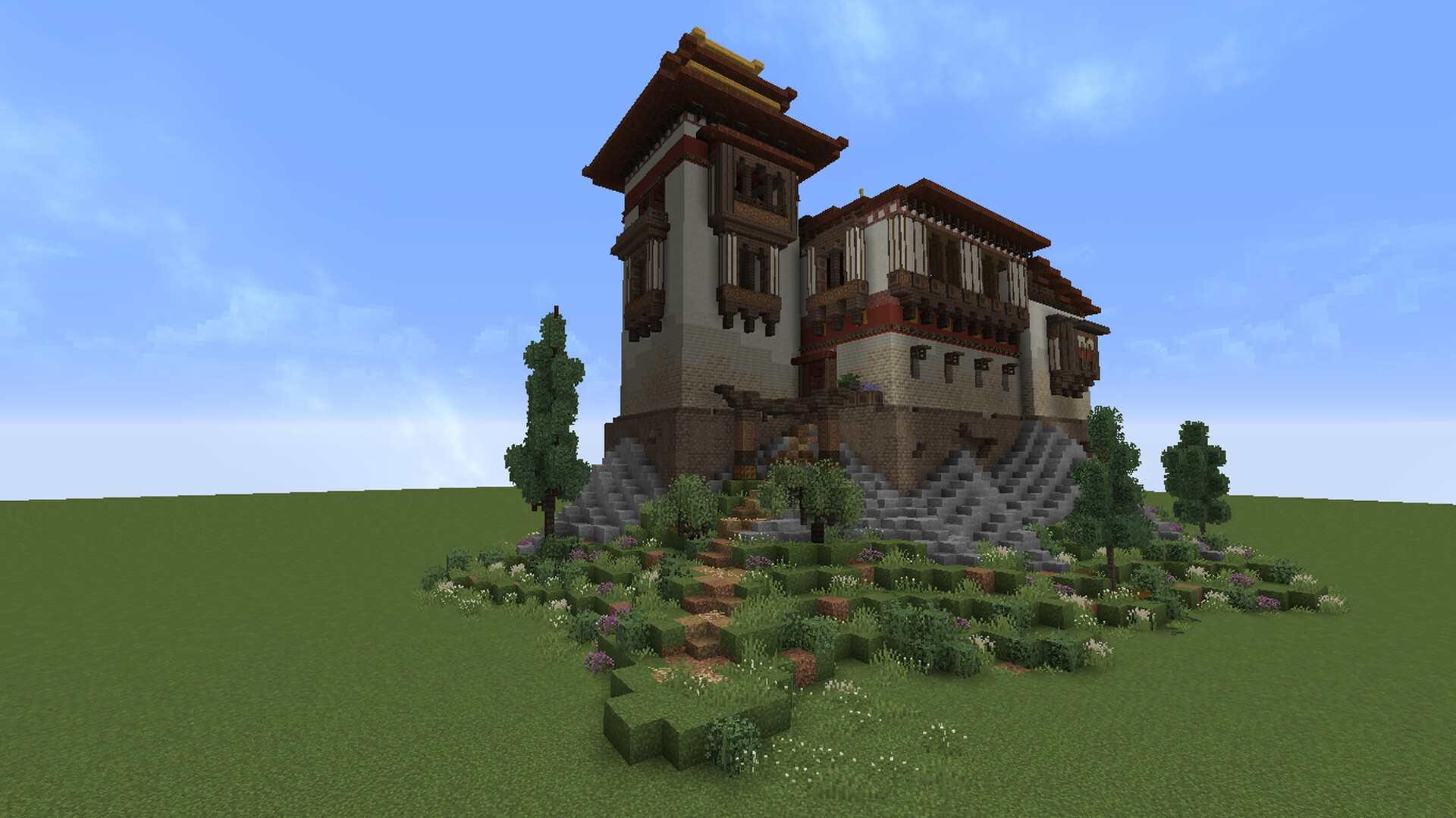 Bhutanese Monastery | Architecture Minecraft Map