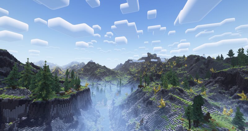 Epic crystal landscape Minecraft Map
