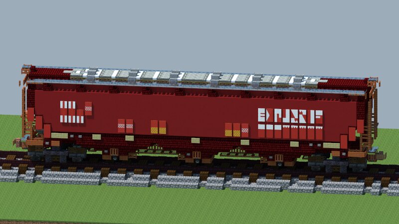 BNSF, 100 Ton, Covered hopper [With Download] Minecraft Map