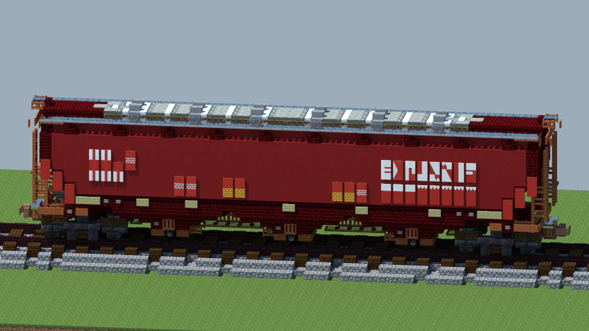 BNSF, 100 Ton, Covered hopper [With Download] Minecraft Map