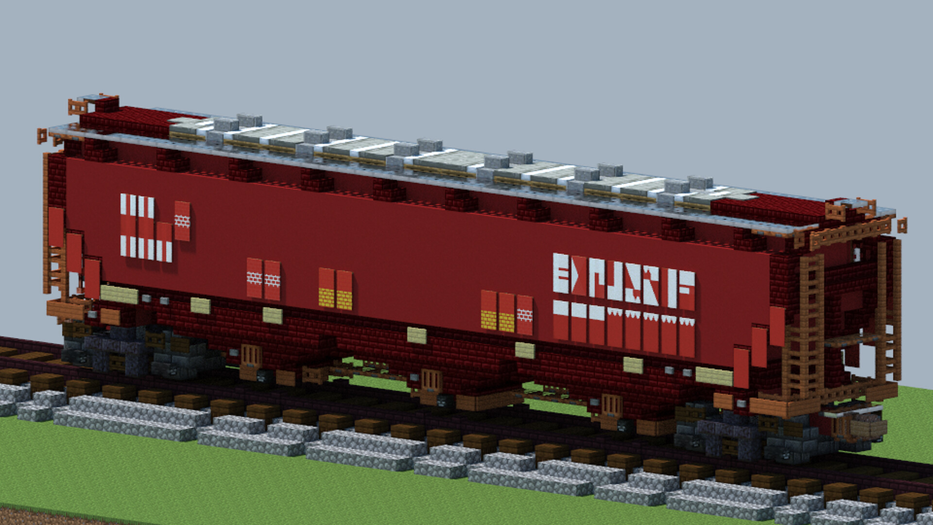 BNSF, 100 Ton, Covered hopper [With Download] Minecraft Map