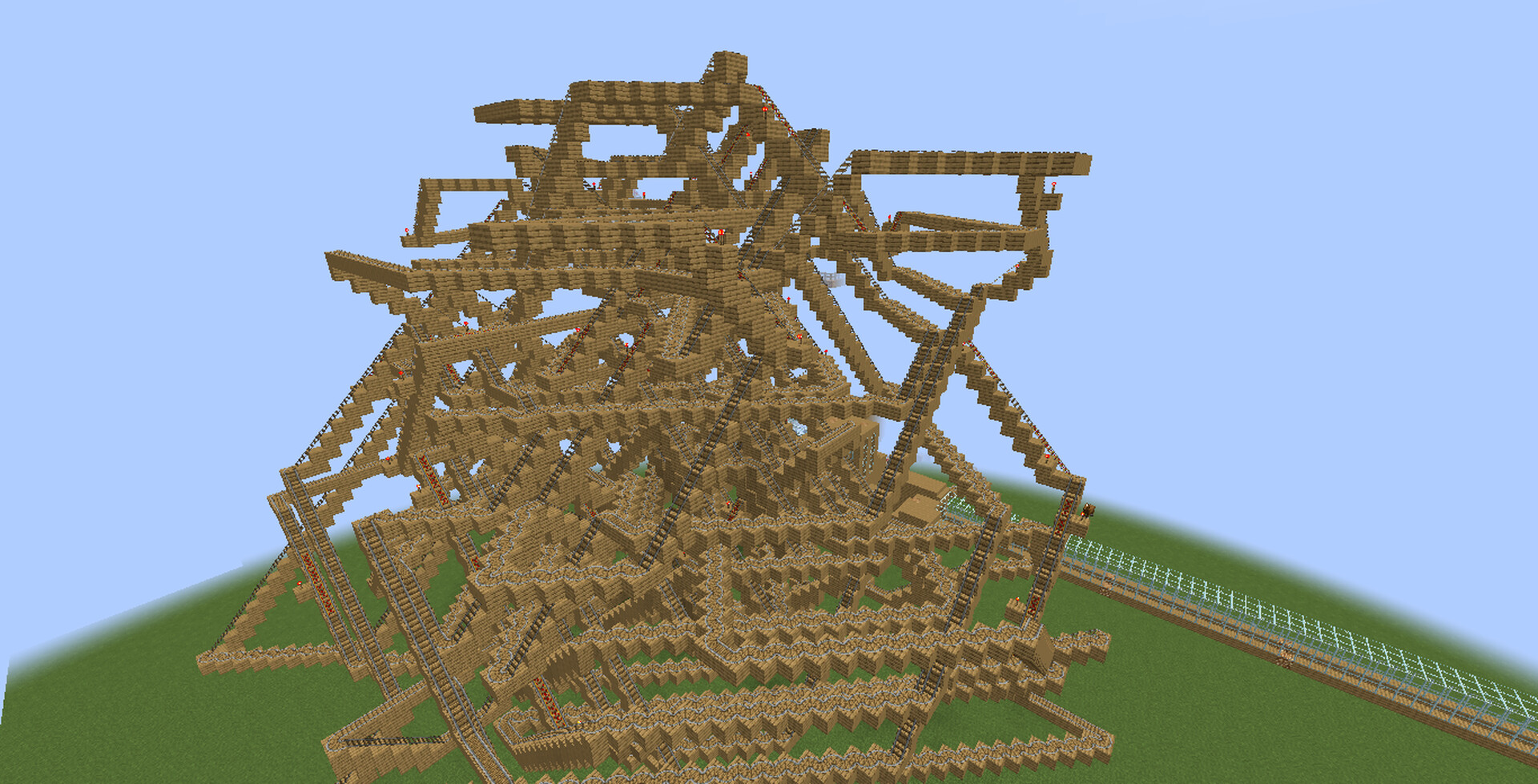 Bedrock to Java Epic ZigZag [Roller Coaster] Minecraft Map