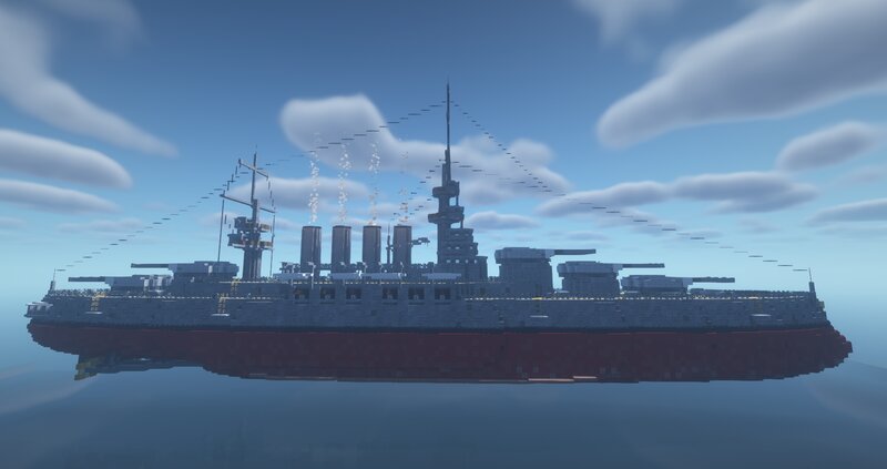 Fictional Super-dreadnought [movecraft compatible] Minecraft Map