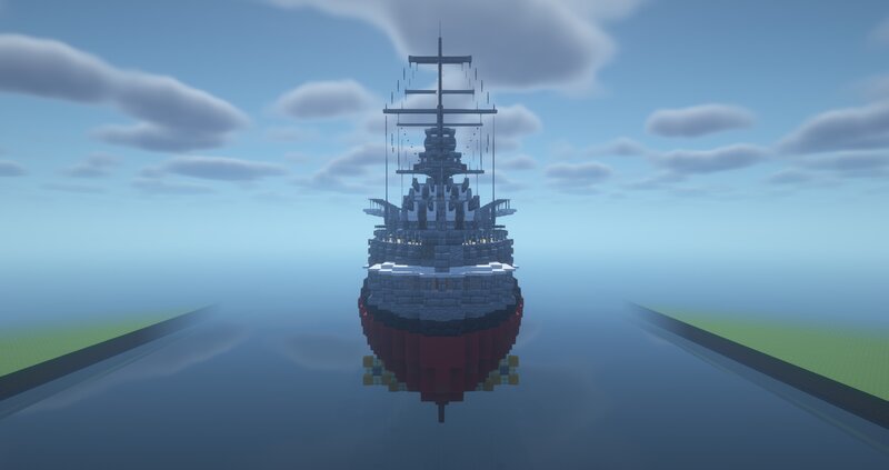 Fictional Super-dreadnought [movecraft compatible] Minecraft Map