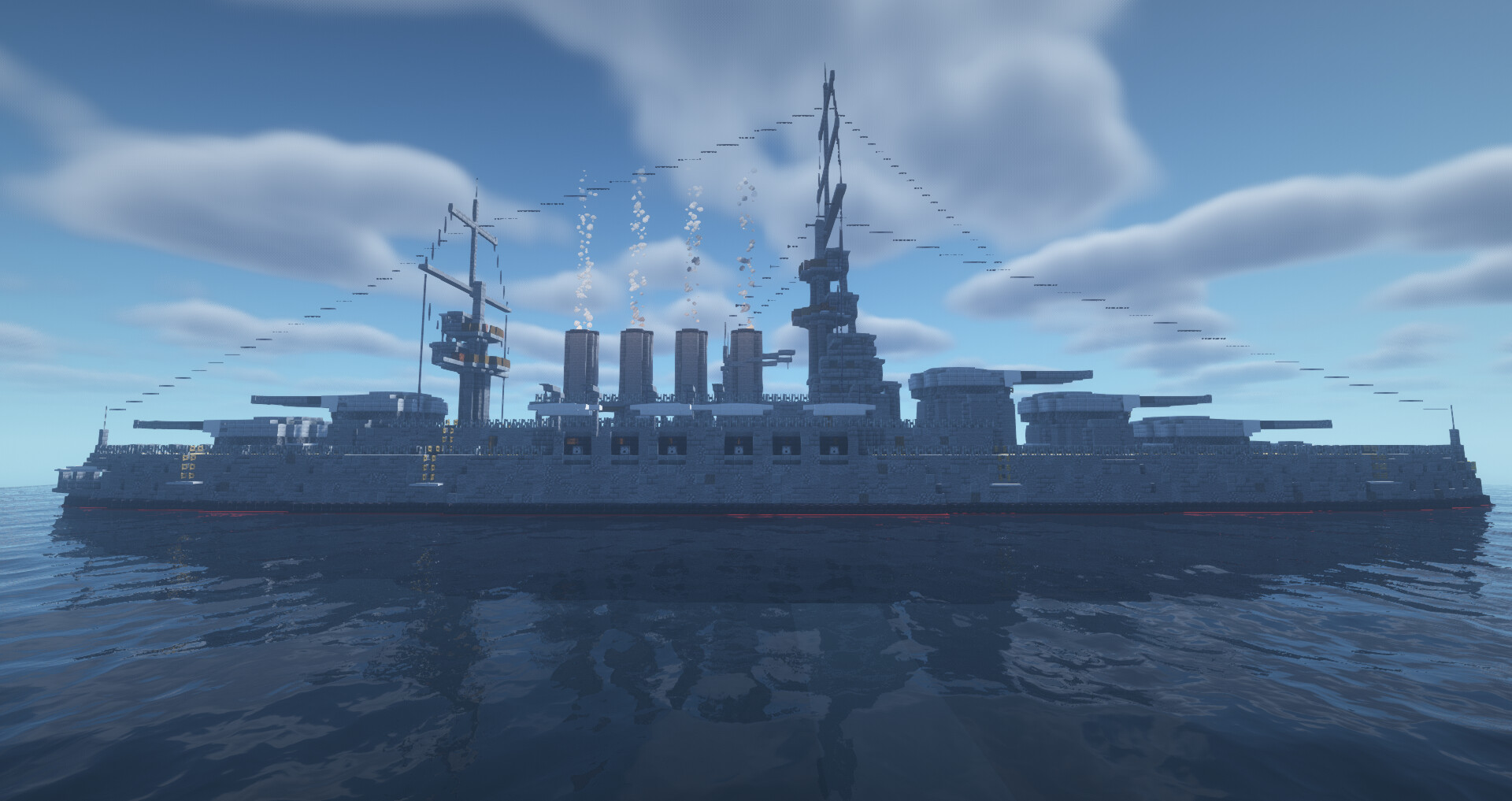 Fictional Super-dreadnought [movecraft compatible] Minecraft Map