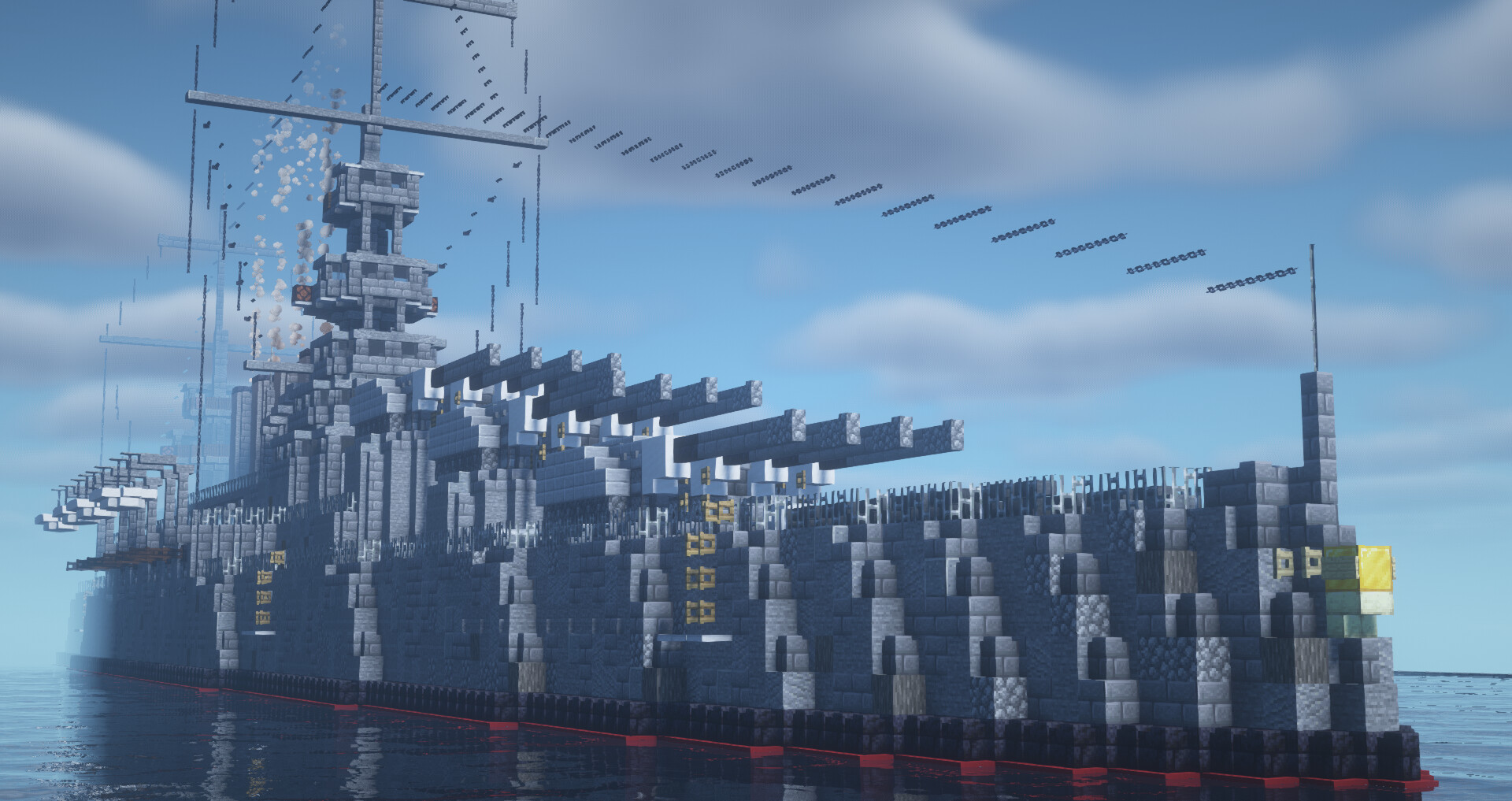 Fictional Super-dreadnought [movecraft compatible] Minecraft Map