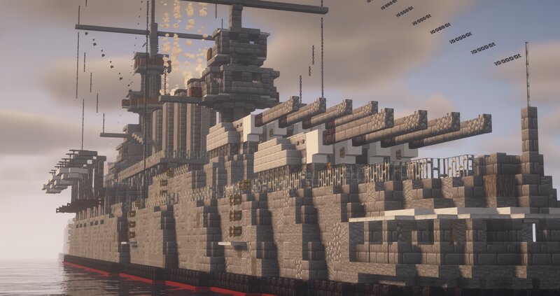 Fictional Super-dreadnought [movecraft compatible] Minecraft Map