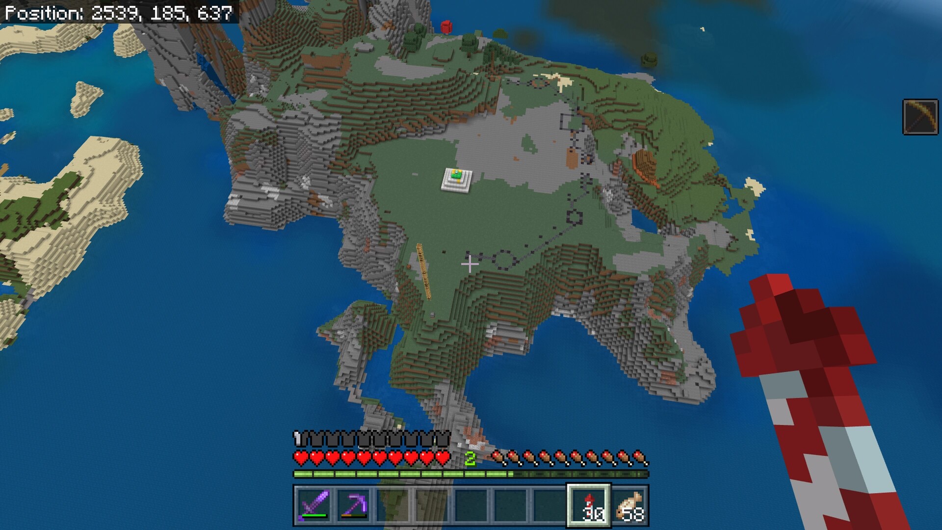 Progress on my first proper base! (No cheats) Minecraft Map