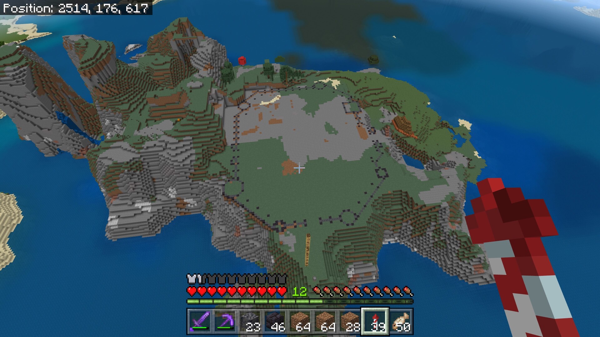 Progress on my first proper base! (No cheats) Minecraft Map