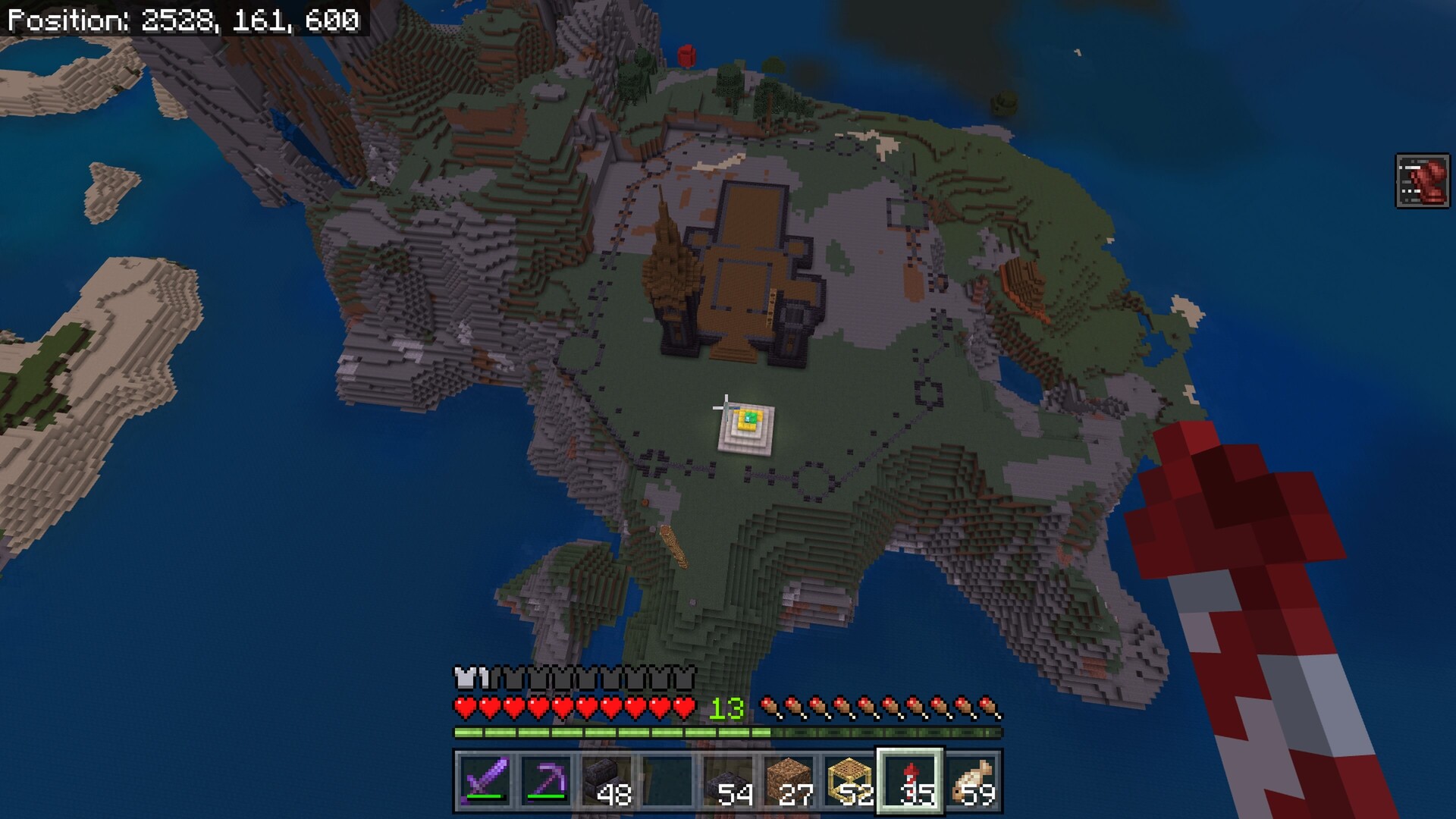 Progress on my first proper base! (No cheats) Minecraft Map