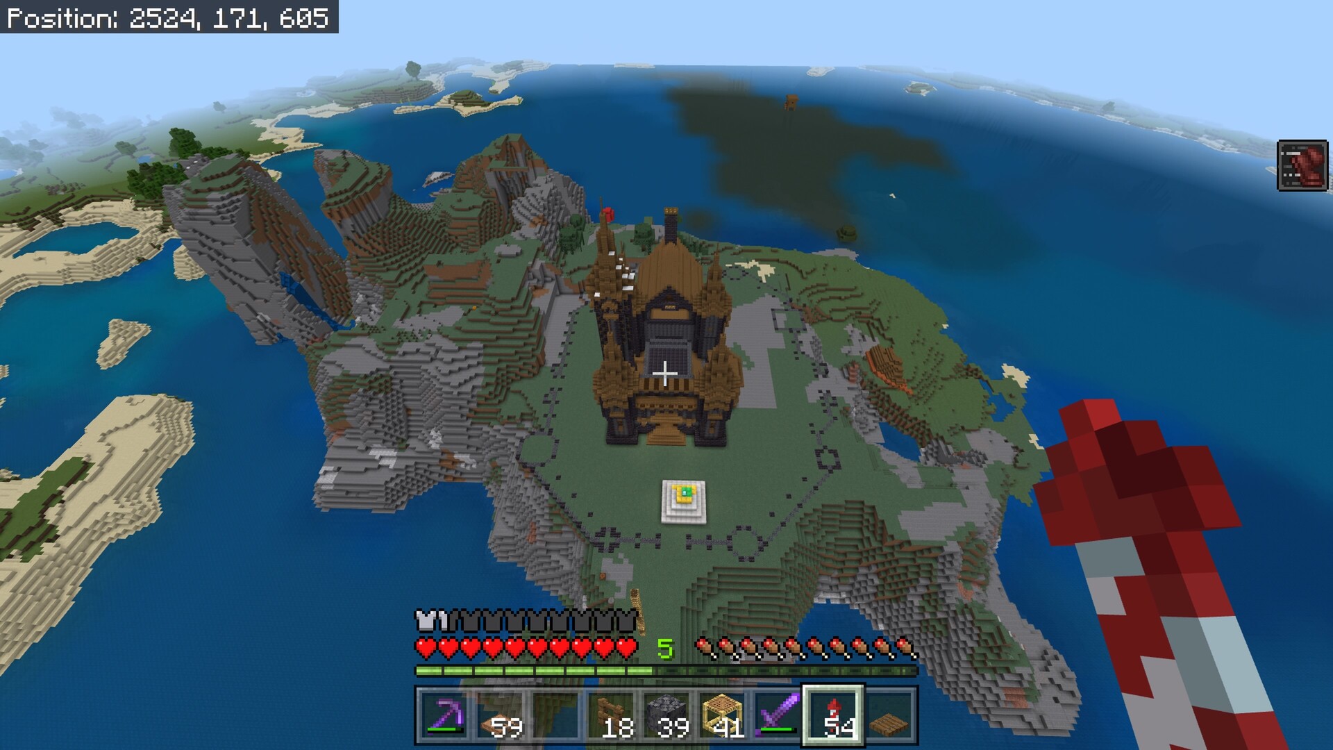 Progress on my first proper base! (No cheats) Minecraft Map