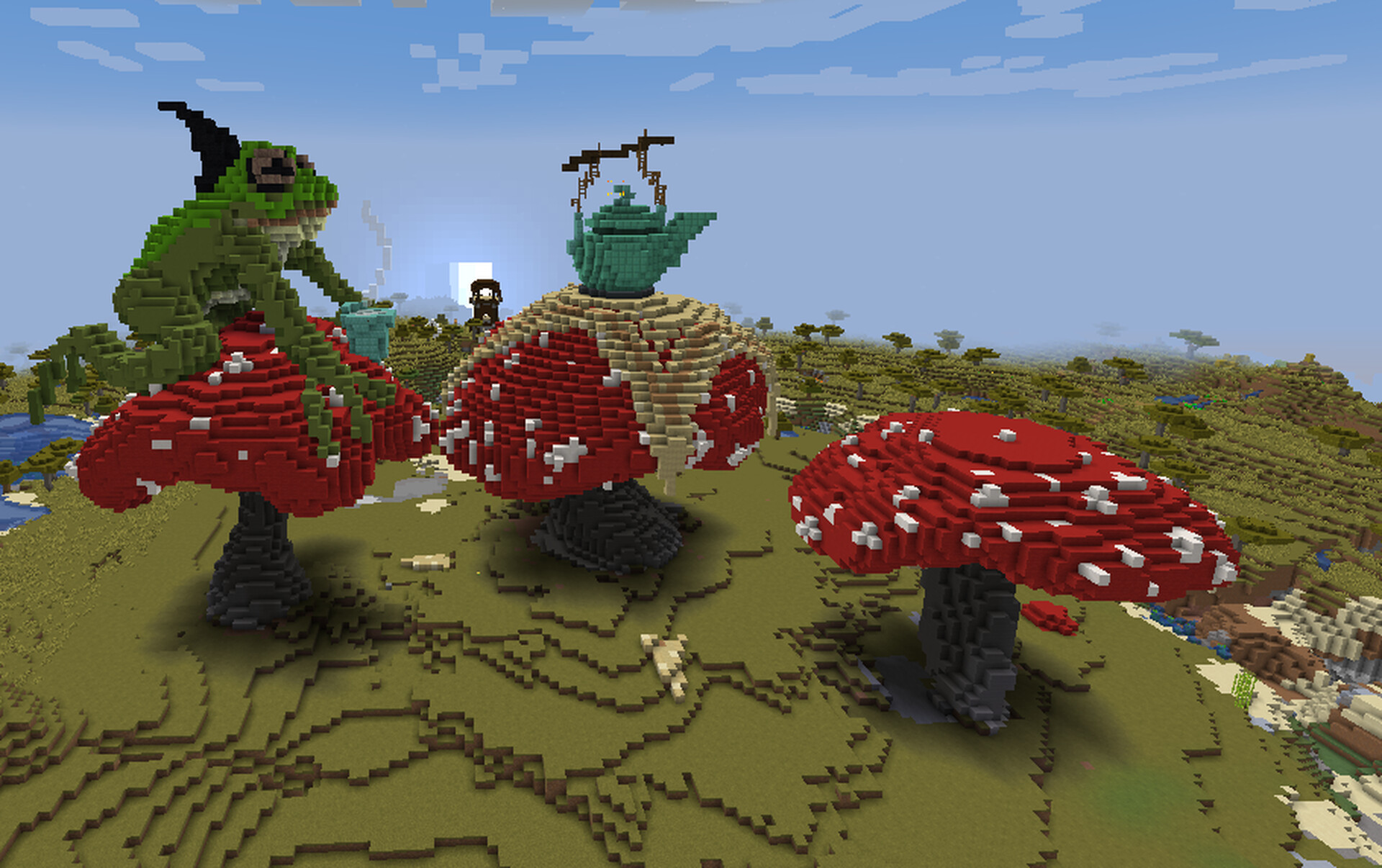 Mushroom Frog tea party - Build a Day #2 Minecraft Map