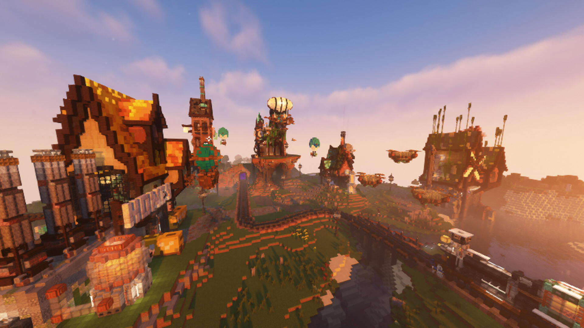 SteamPunk Town Minecraft Map