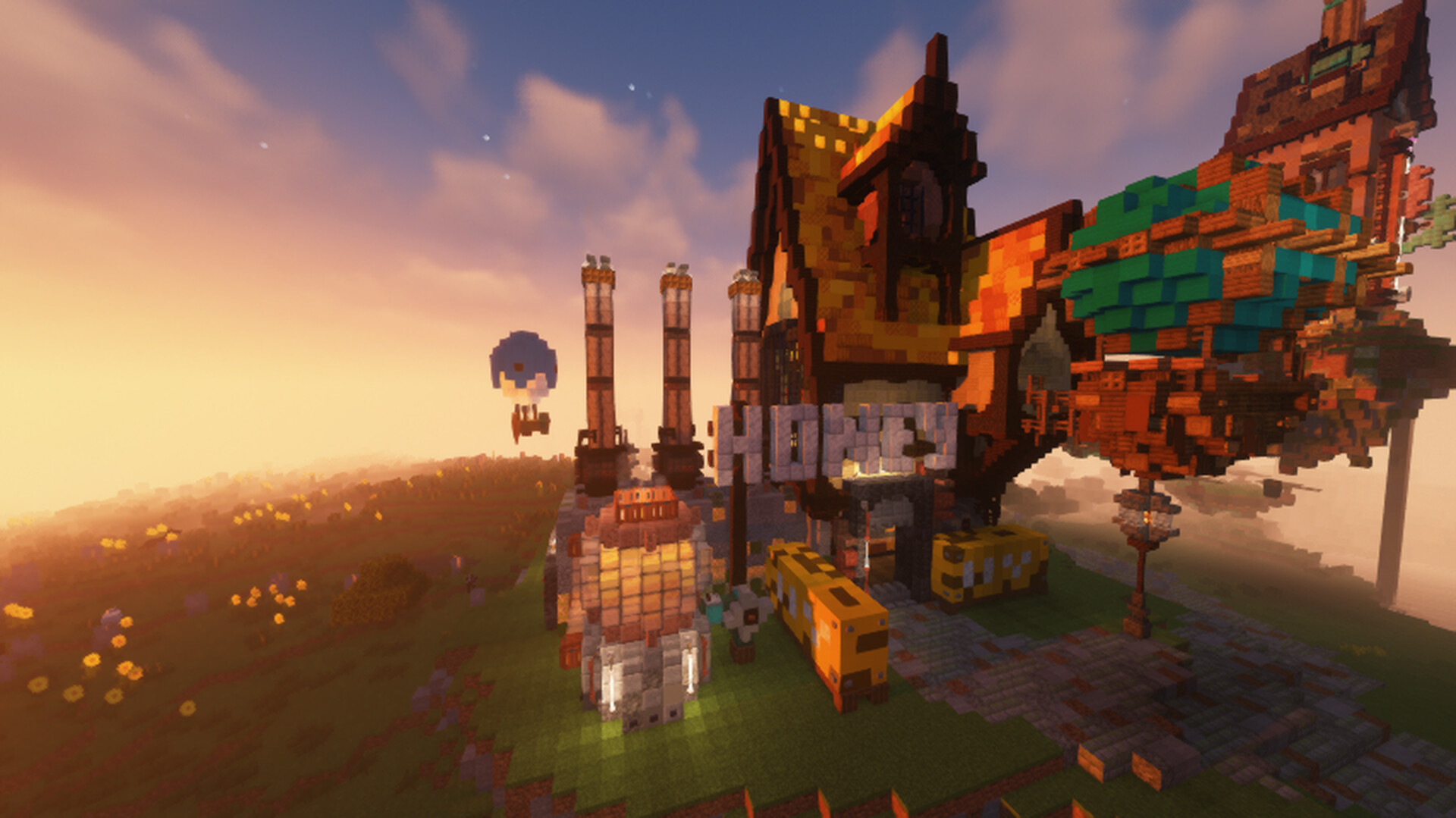 SteamPunk Town Minecraft Map