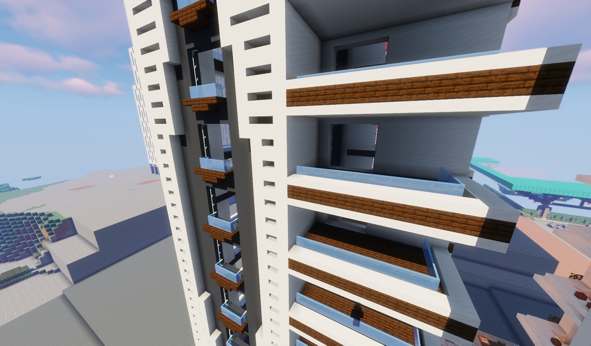 White modern apartment Minecraft Map
