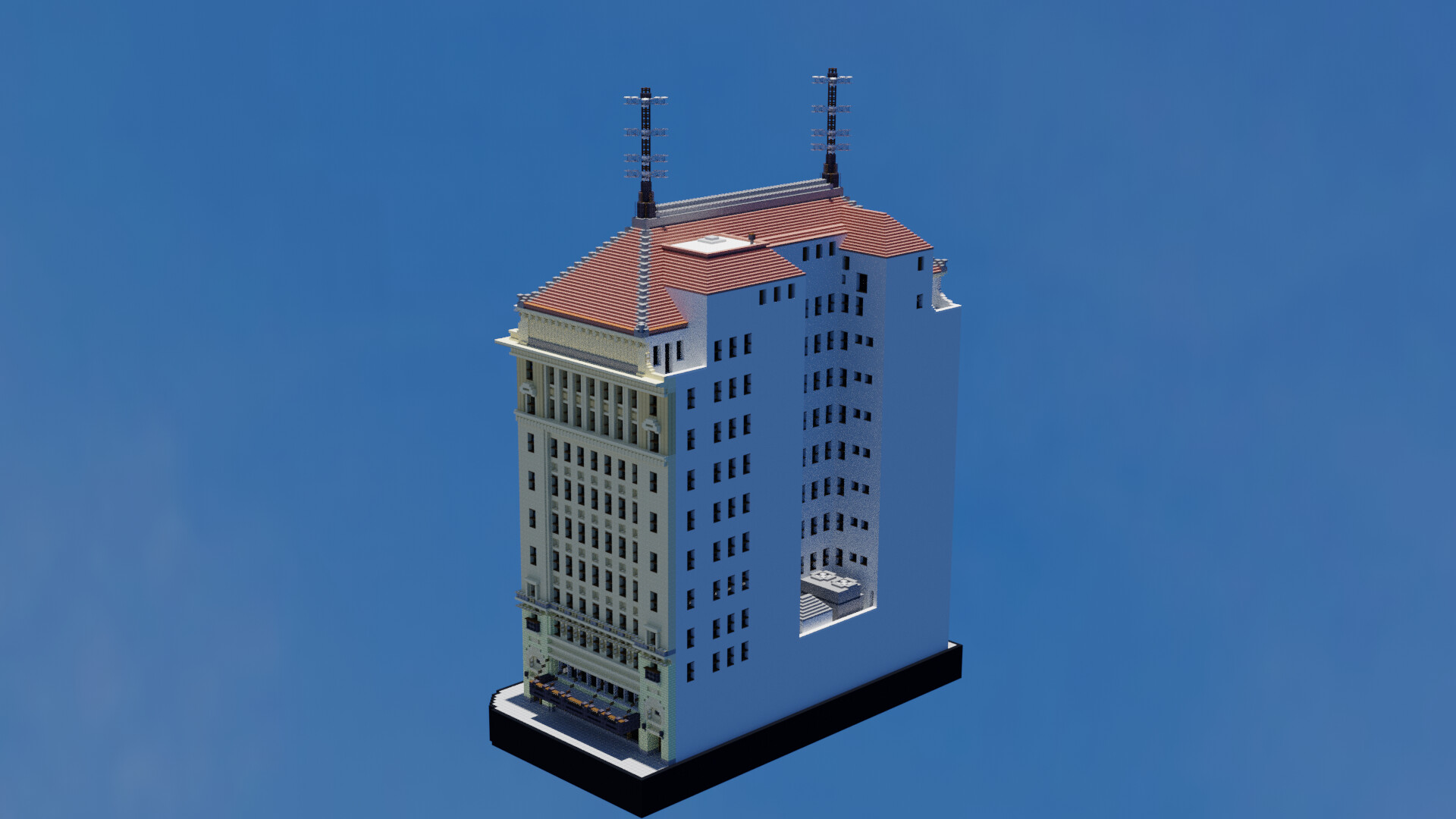 San Joaquin Light & Power Corporation Building in Minecraft Minecraft Map