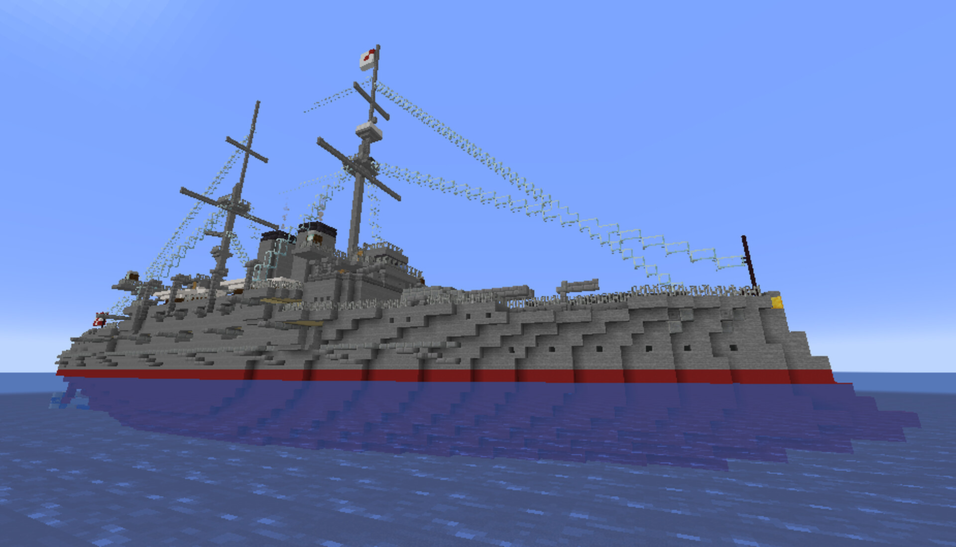 Battleship Mikasa: Imperial Japanese Navy (November 1908) Minecraft Map