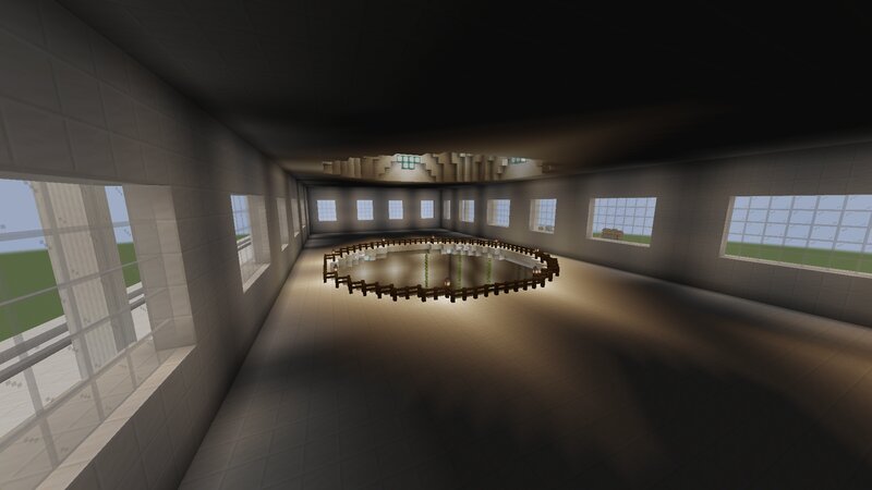 Large Quartz Library Building WIP Minecraft Map