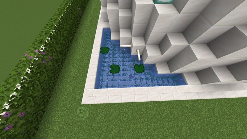 Large Quartz Library Building WIP Minecraft Map