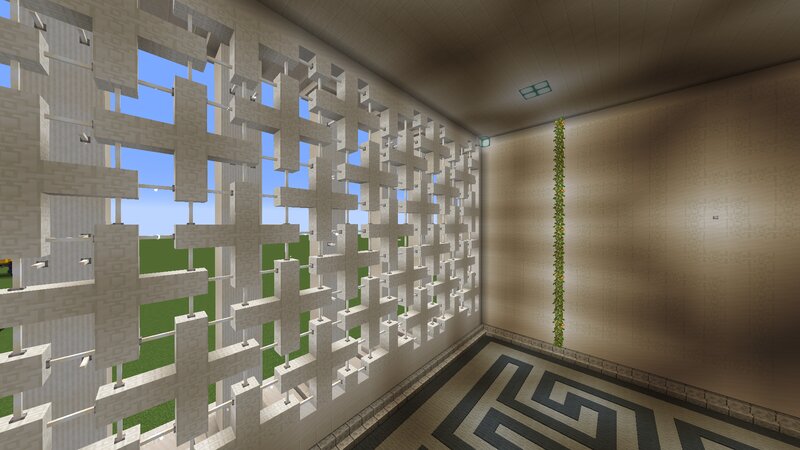 Large Quartz Library Building WIP Minecraft Map
