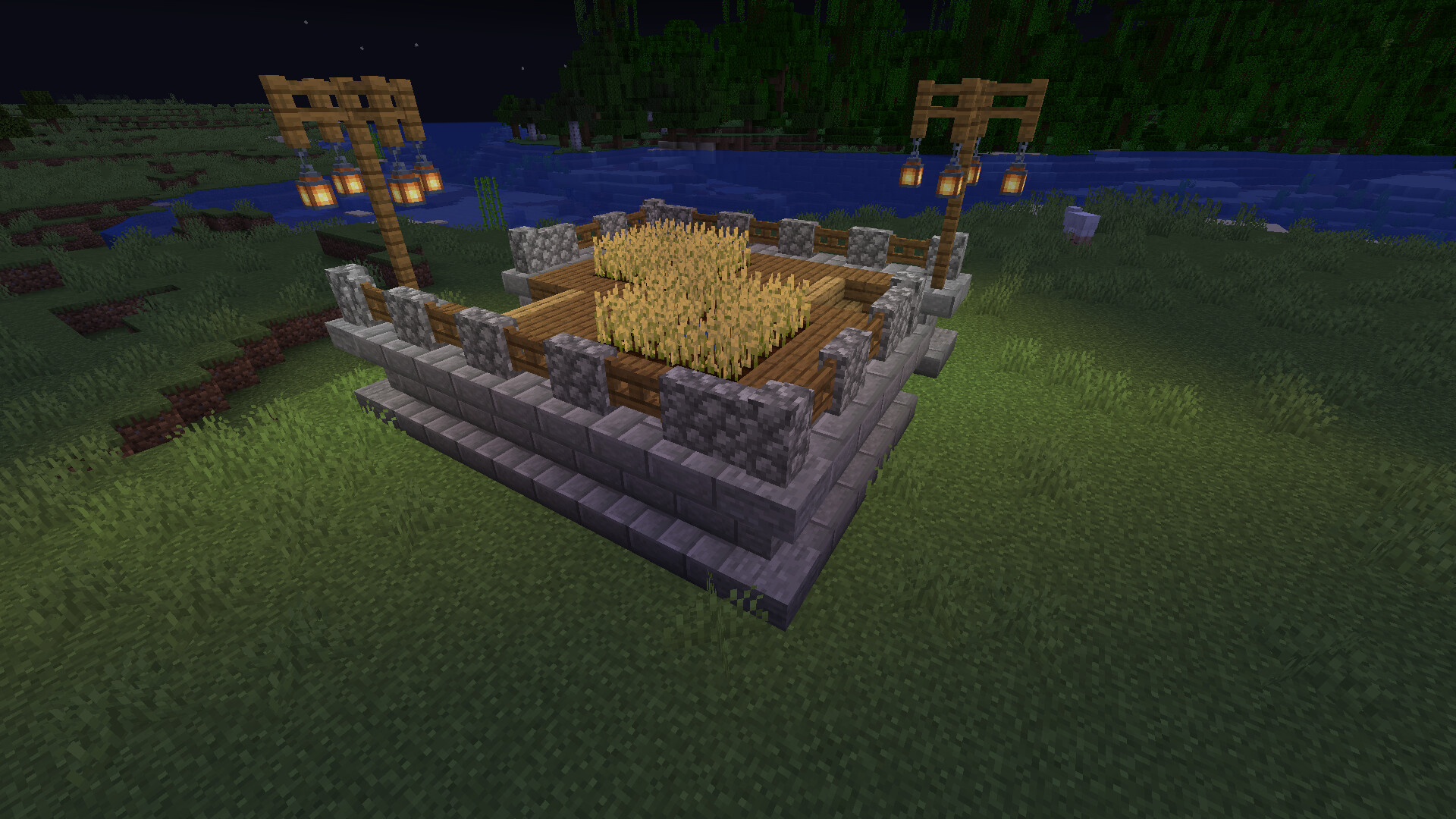 small raised wheat farm Minecraft Map