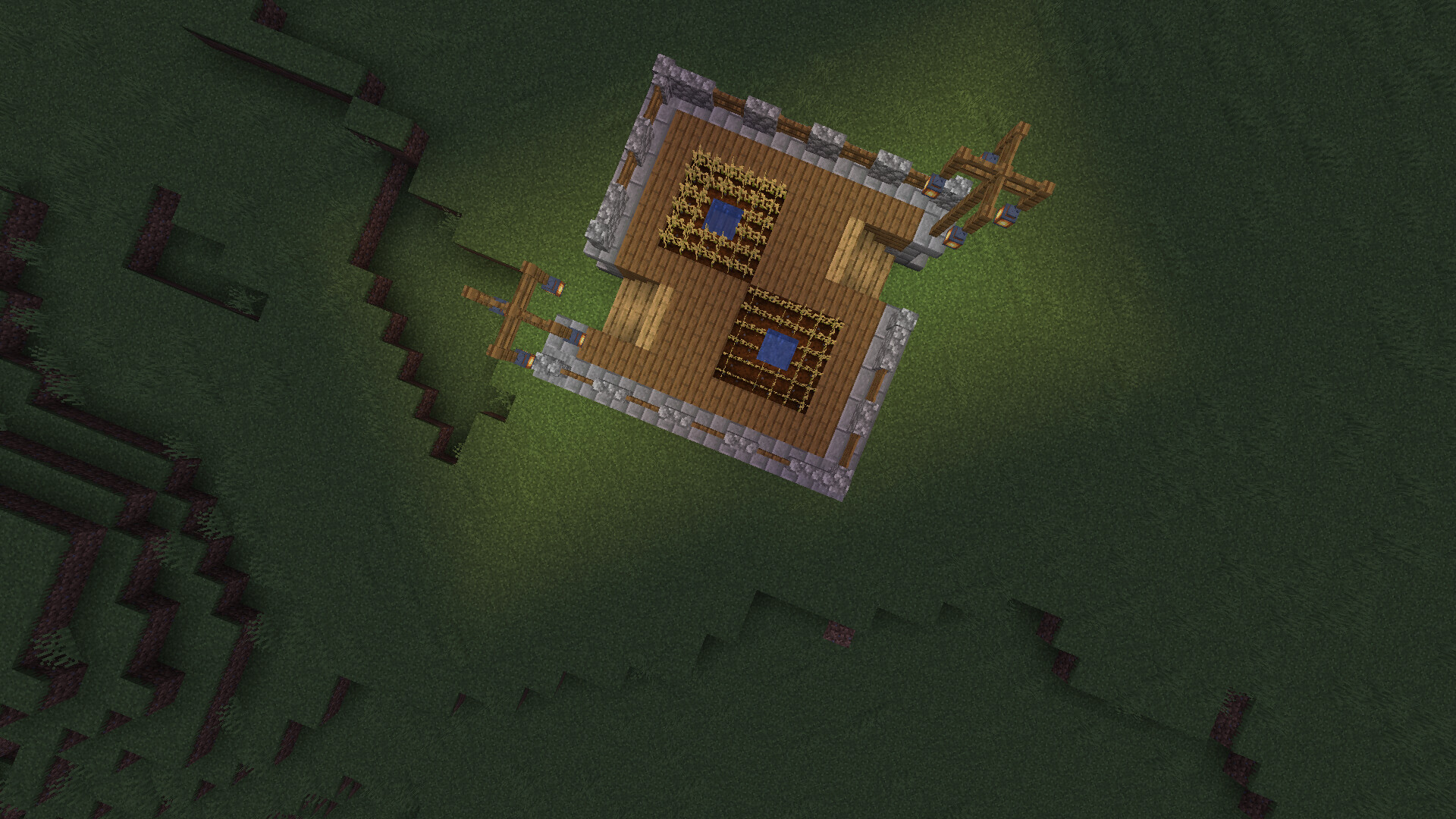 small raised wheat farm Minecraft Map