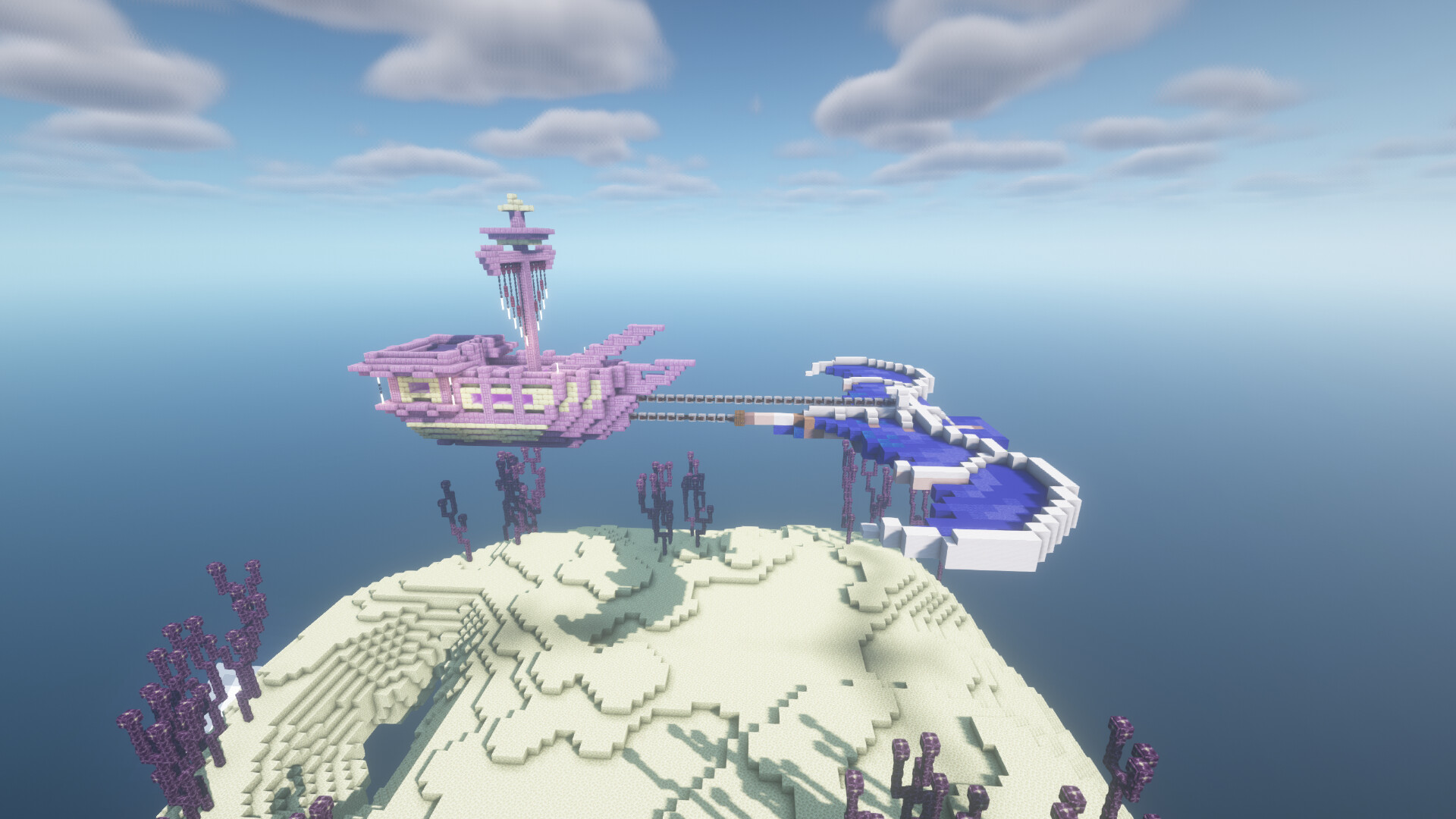 Minecraft Floating End Ship Minecraft Map