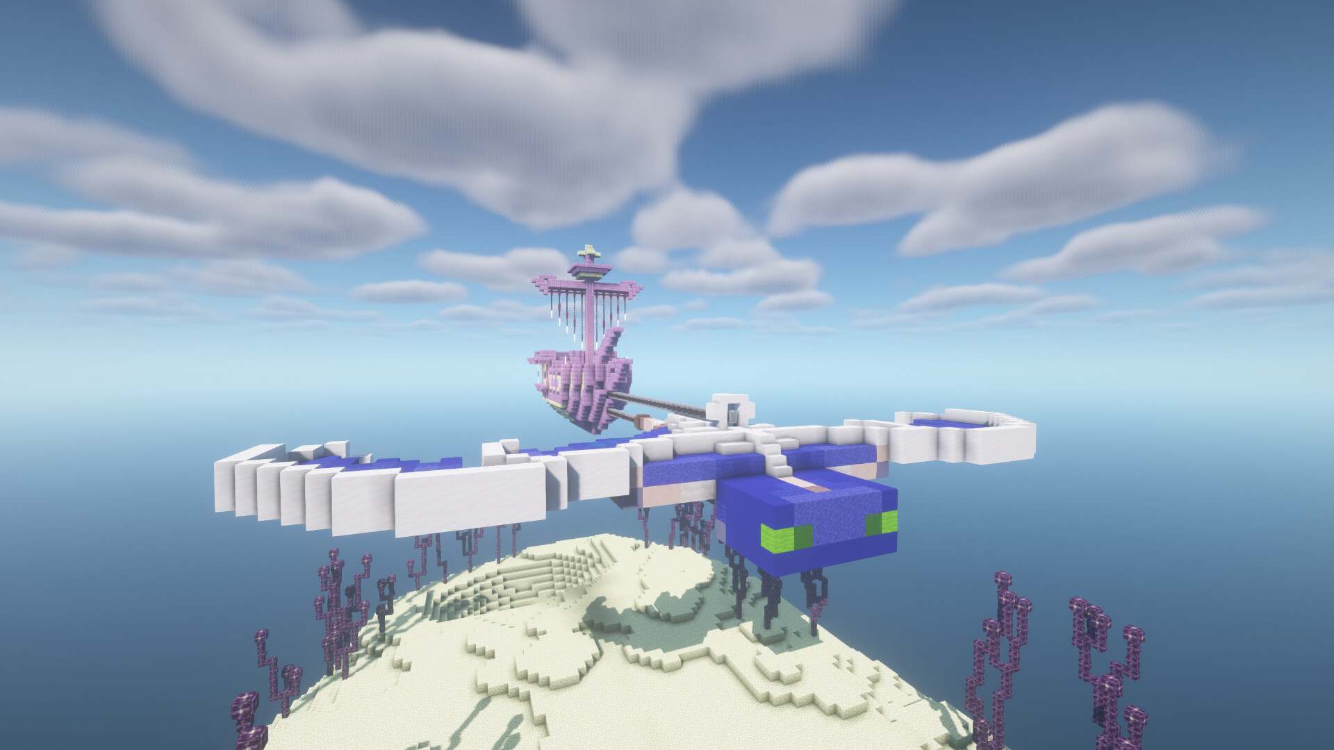 Minecraft Floating End Ship Minecraft Map