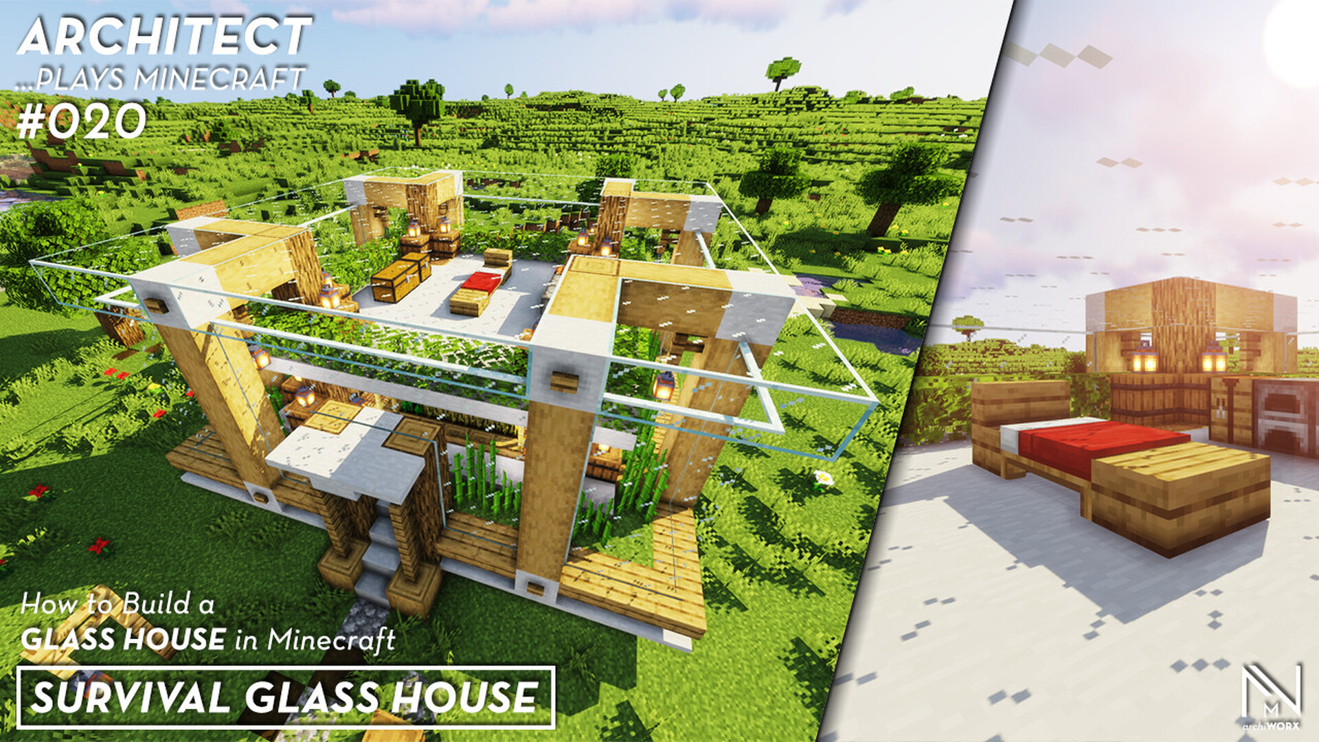 Minecraft Glass House Minecraft Map