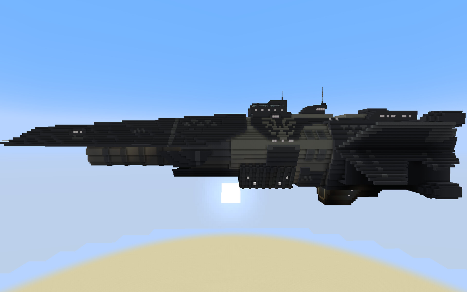 UNSC Halberd-class light destroyer Minecraft Map