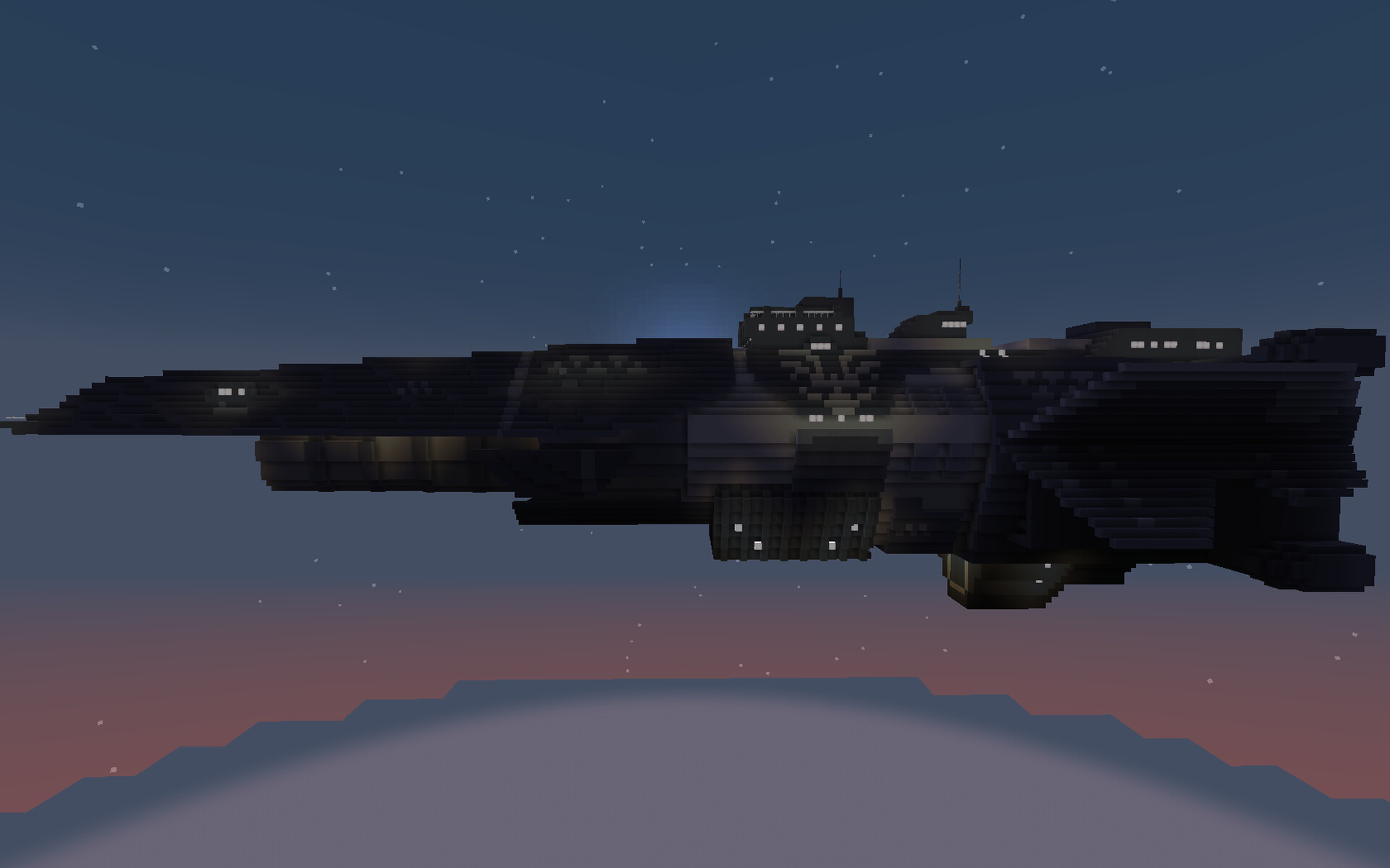 UNSC Halberd-class light destroyer Minecraft Map