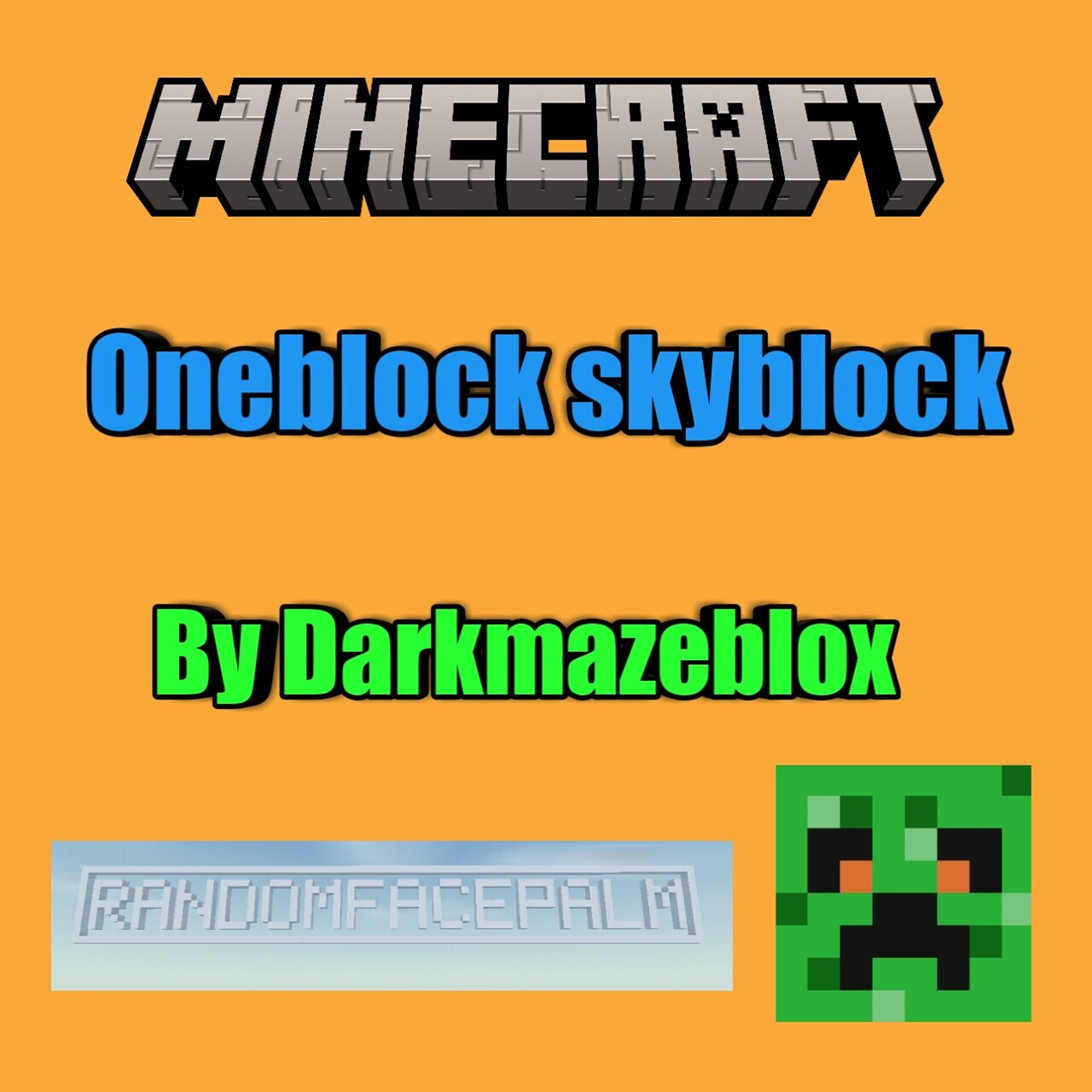 One Block skyblock by Darkmazeblox[ bedrock and java ]. Minecraft Map