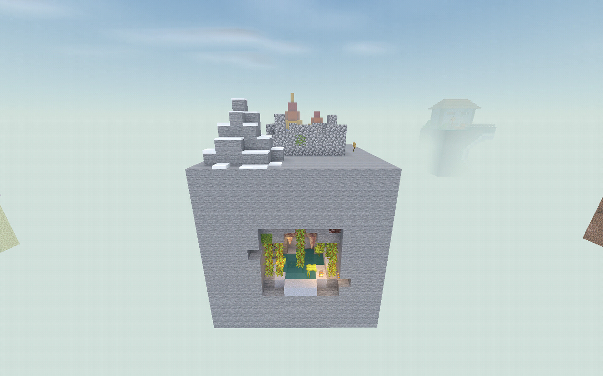 One Block skyblock by Darkmazeblox[ bedrock and java ]. Minecraft Map