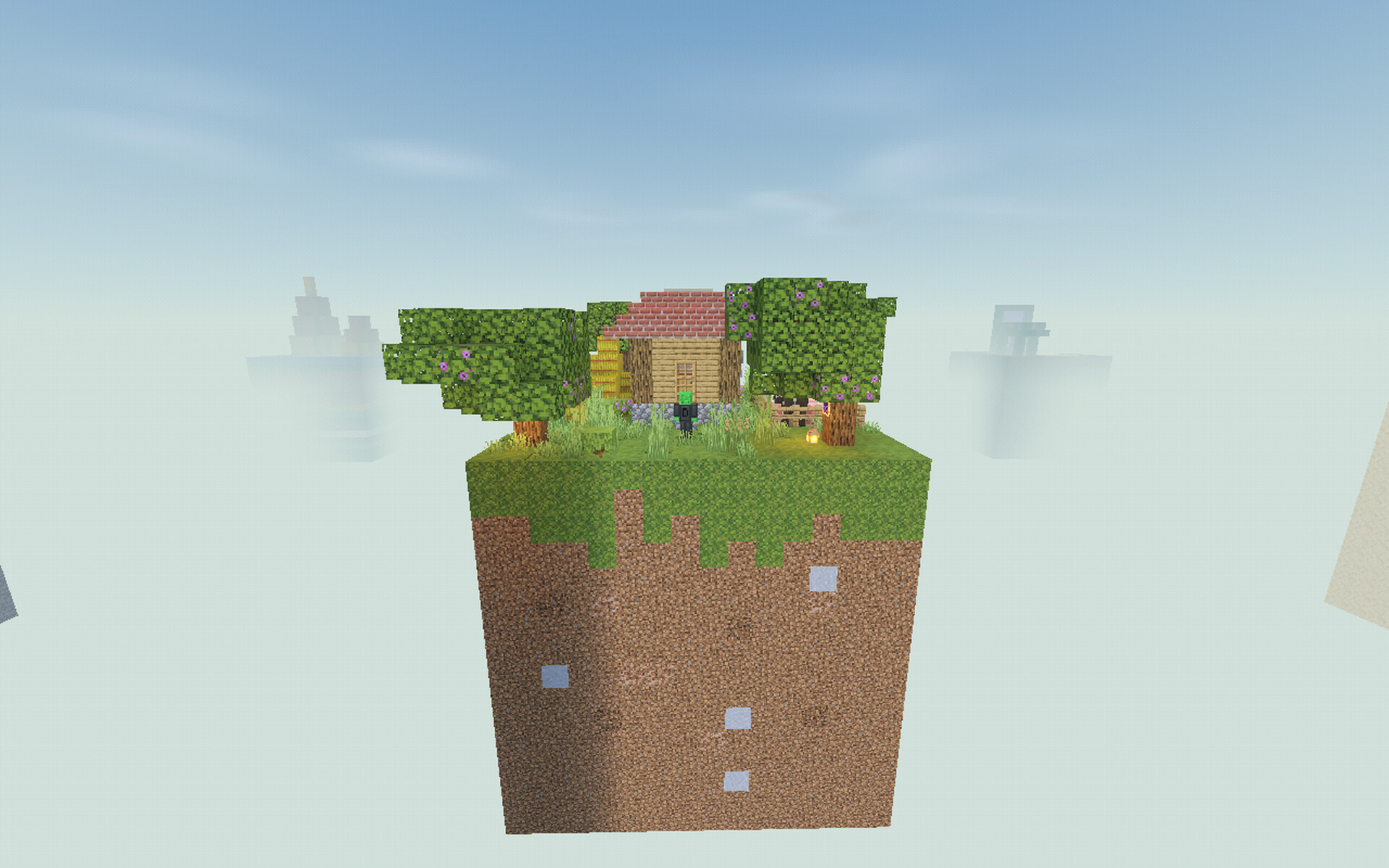 One Block skyblock by Darkmazeblox[ bedrock and java ]. Minecraft Map