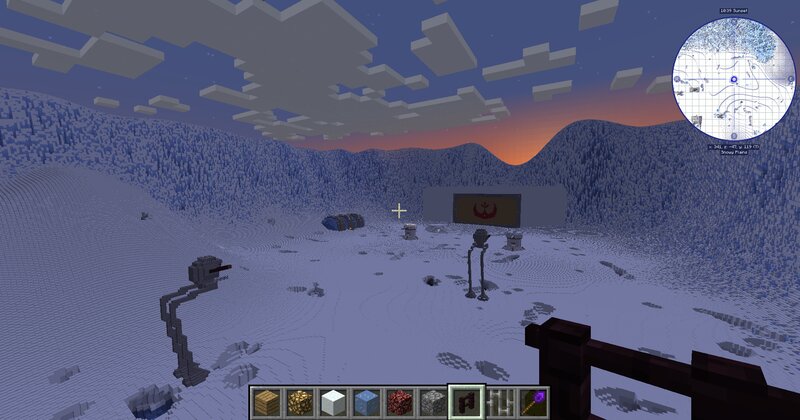 Hoth Starwars Minecraft Map
