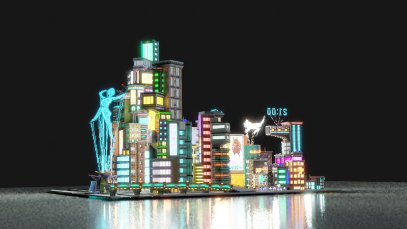 Cyberpunk City Minecraft Map