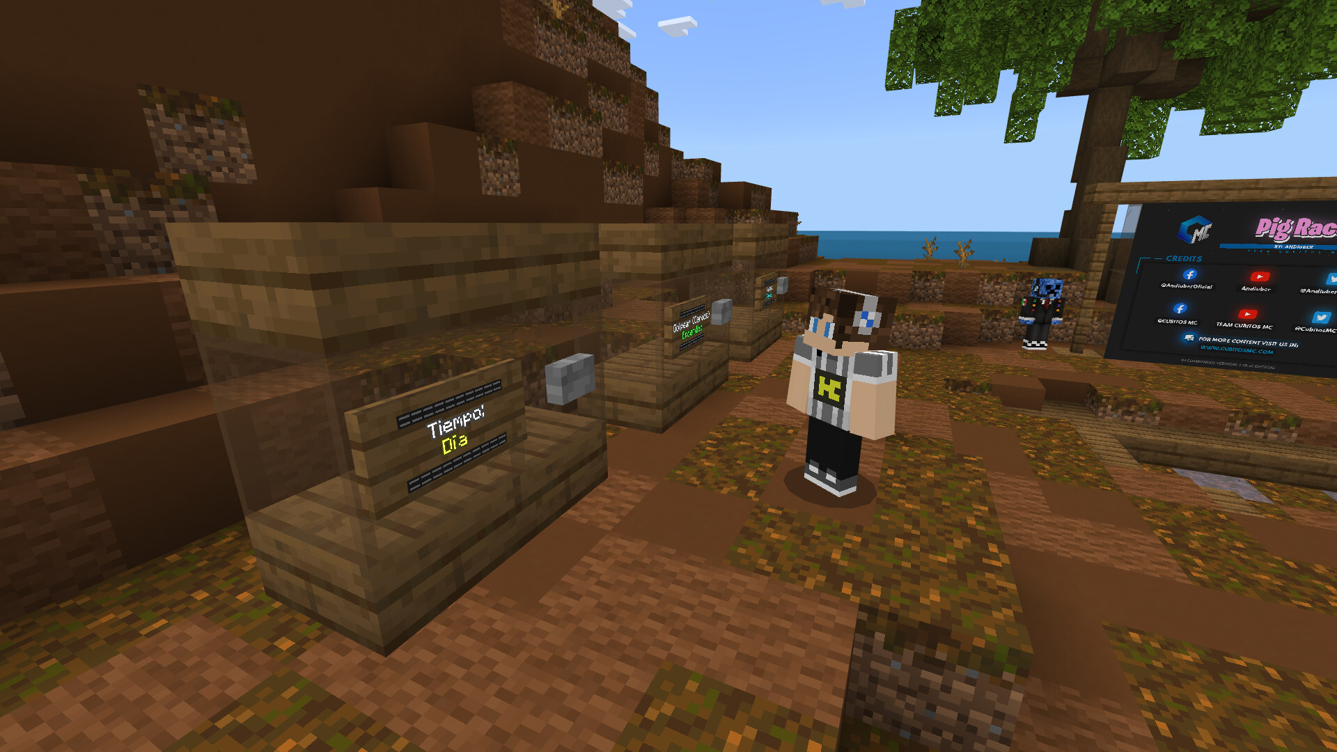 Pig Race (MAP MINECRAFT BEDROCK) Minecraft Map