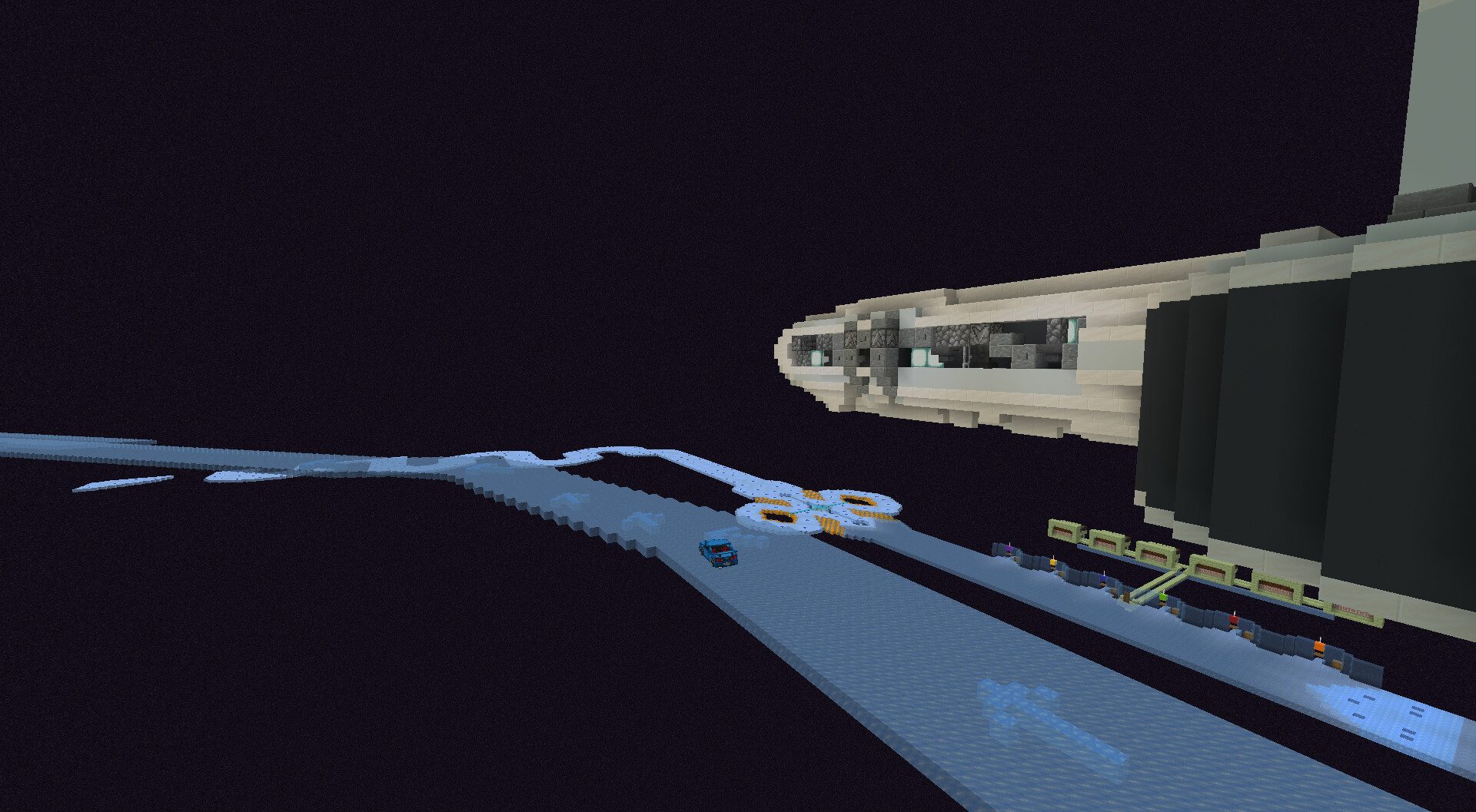 Ice racing track Minecraft Map