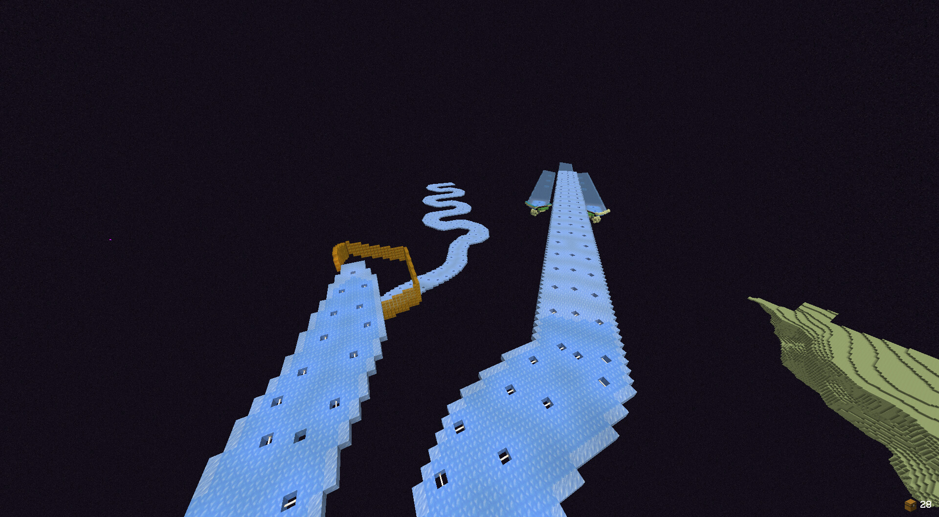Ice racing track Minecraft Map