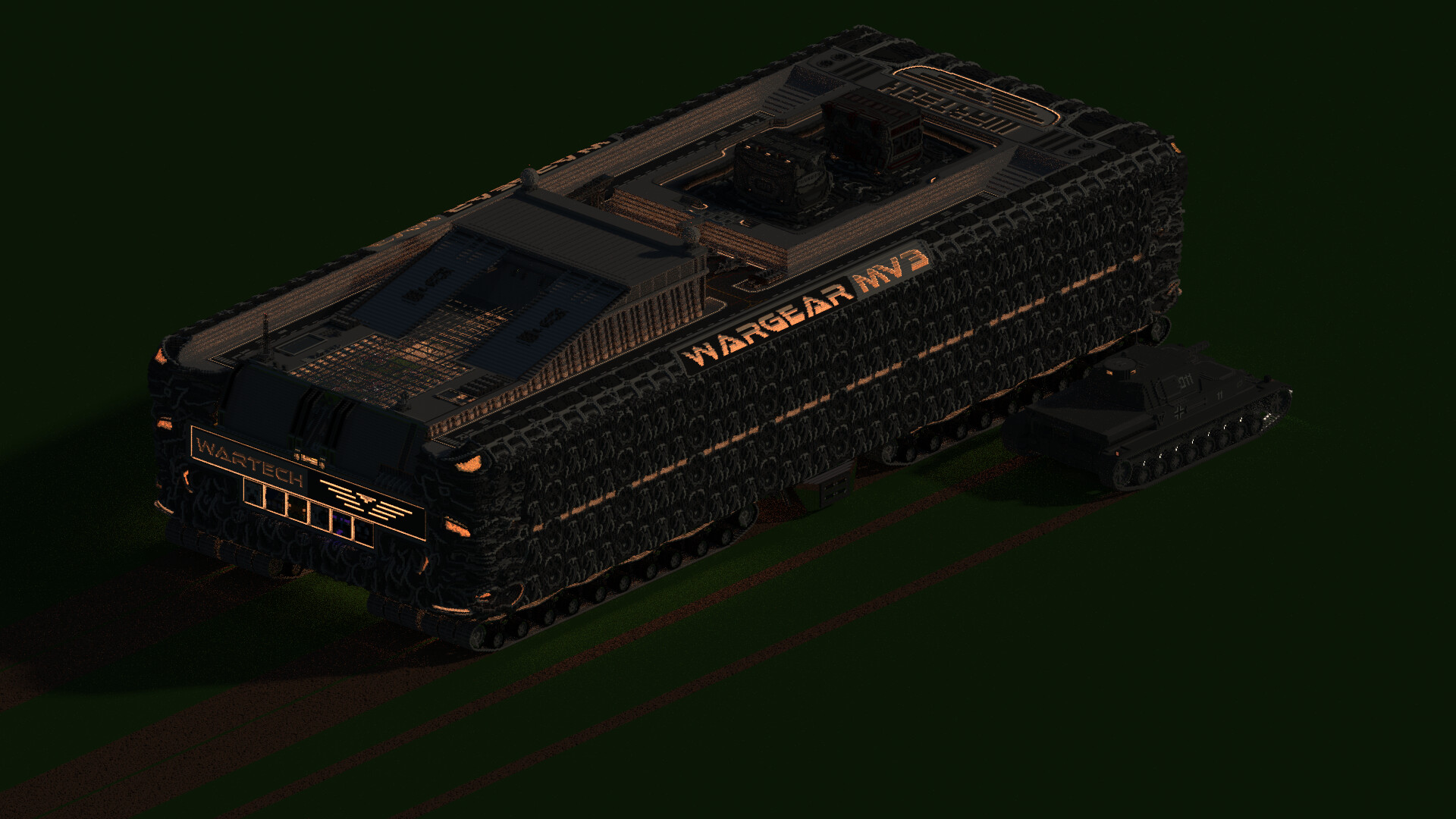 Hightech Redstone Kampfmaschine MEGA-WarGear V3 [MV3] Minecraft Map