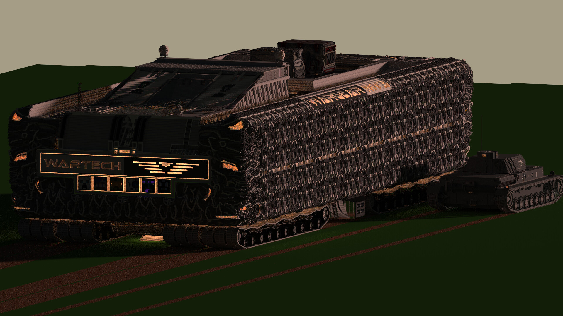 Hightech Redstone Kampfmaschine MEGA-WarGear V3 [MV3] Minecraft Map