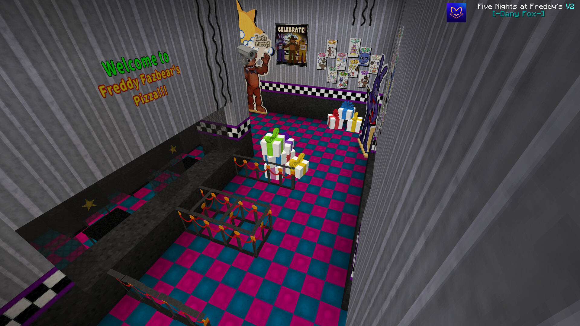 FNAF 1 CUSTOM (REMASTERTED) Minecraft Map