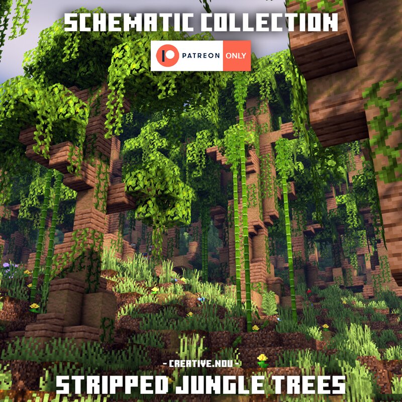Stripped Jungle Trees (Schematic Collection) Minecraft Map