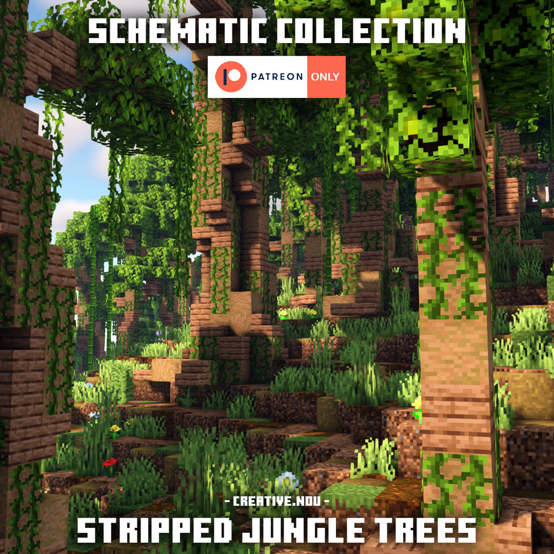 Stripped Jungle Trees (Schematic Collection) Minecraft Map