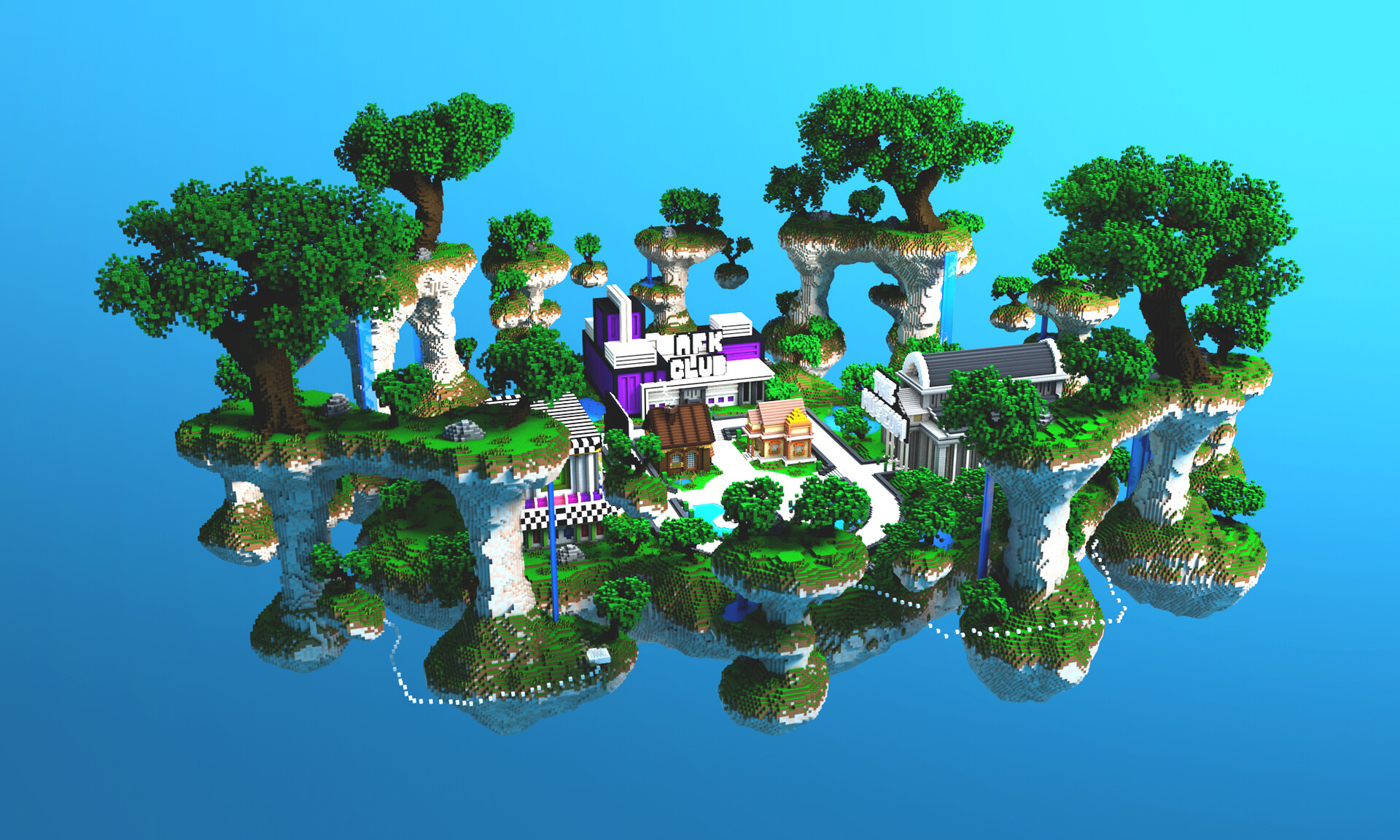 COMMISSION | Floating Hub Minecraft Map