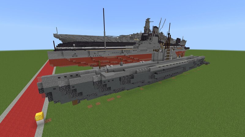 Type xxi u-boat 1:1 Minecraft Map