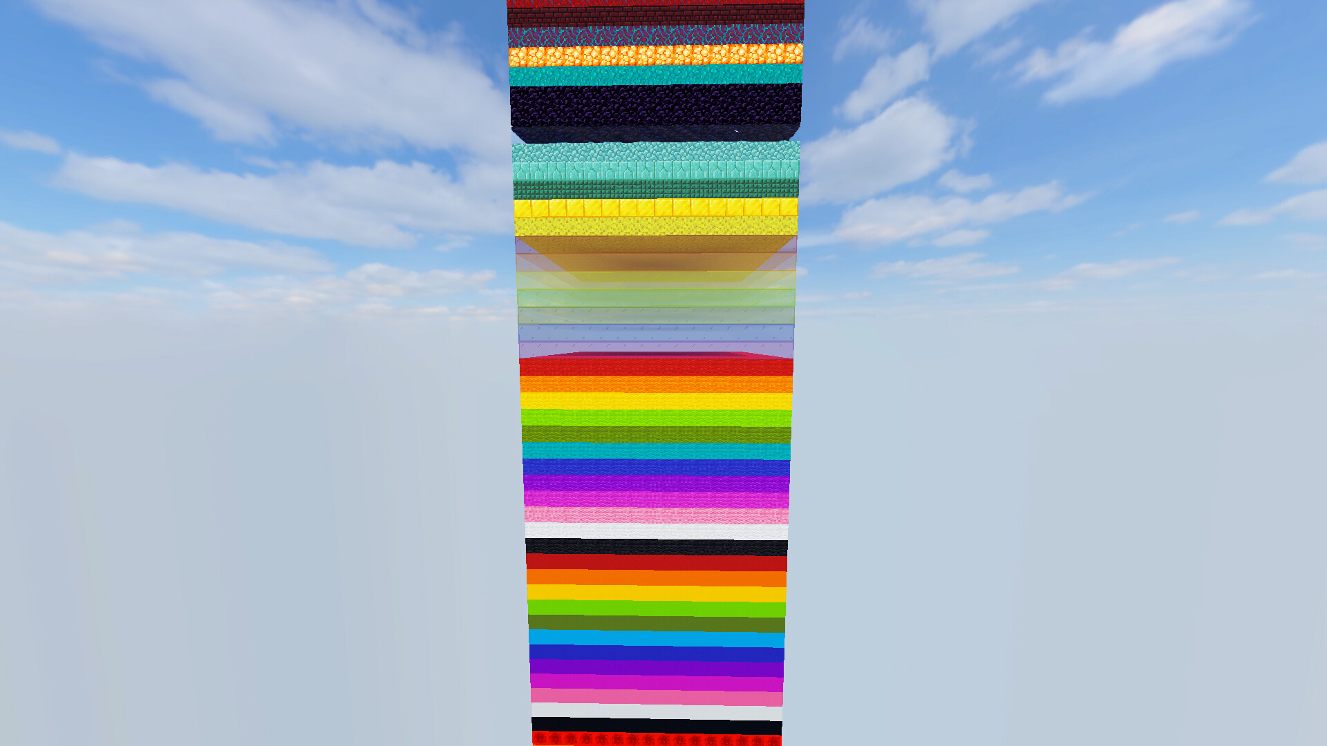 M8use's 100 Days Rainbow Chunk World Minecraft Map
