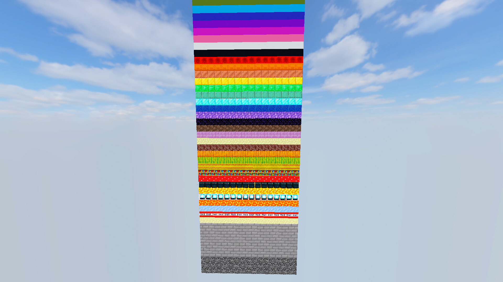 M8use's 100 Days Rainbow Chunk World Minecraft Map