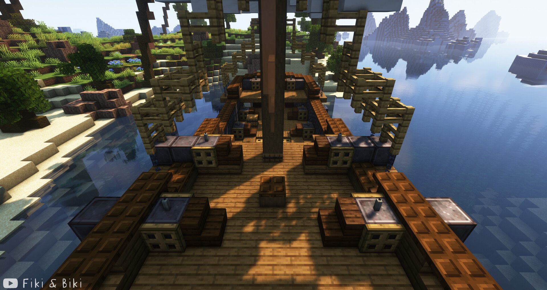 Ship in a Tropical Cove Minecraft Map