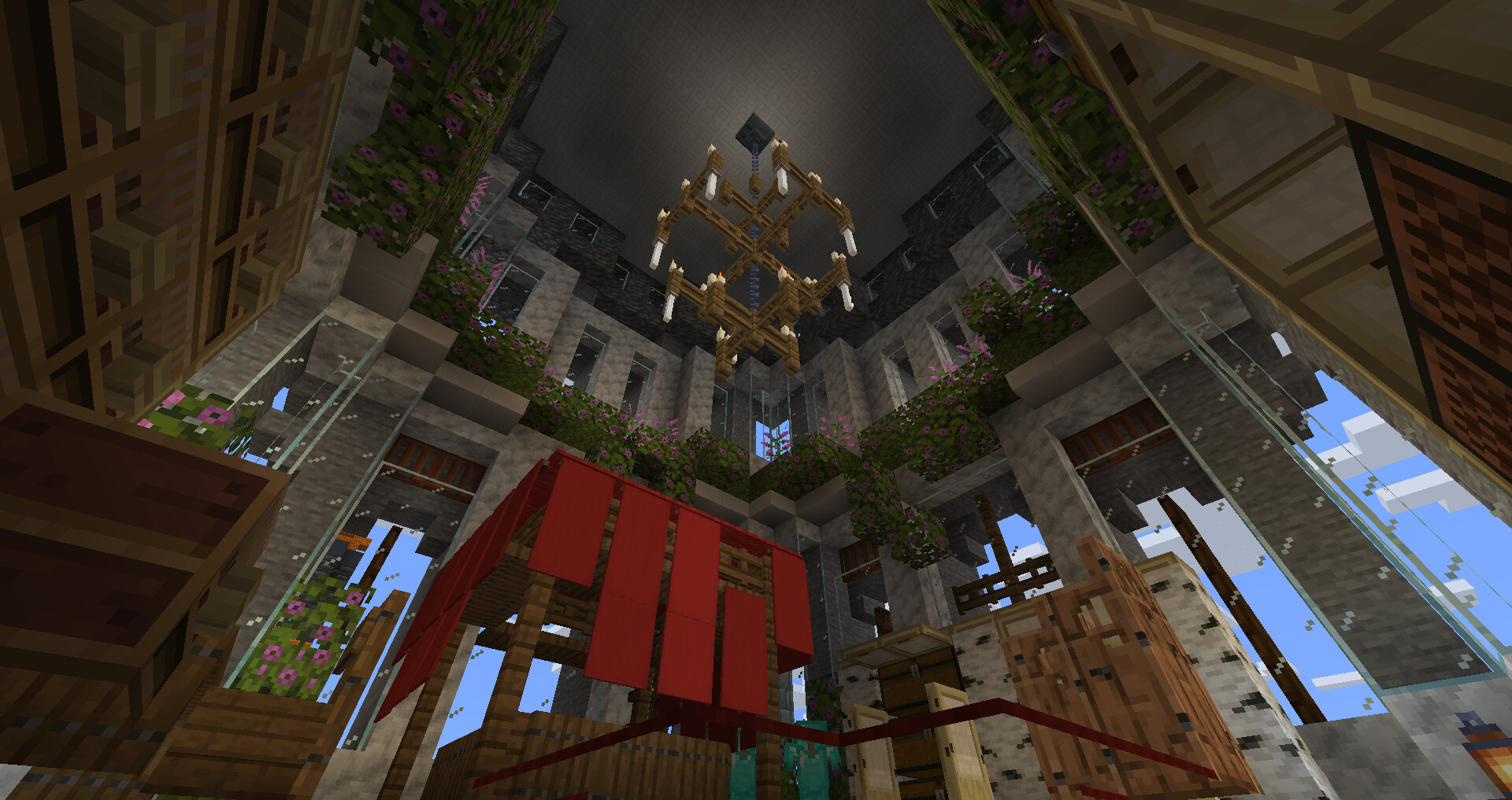 Castle - Survival Base/ Spawn w. small farming town Minecraft Map
